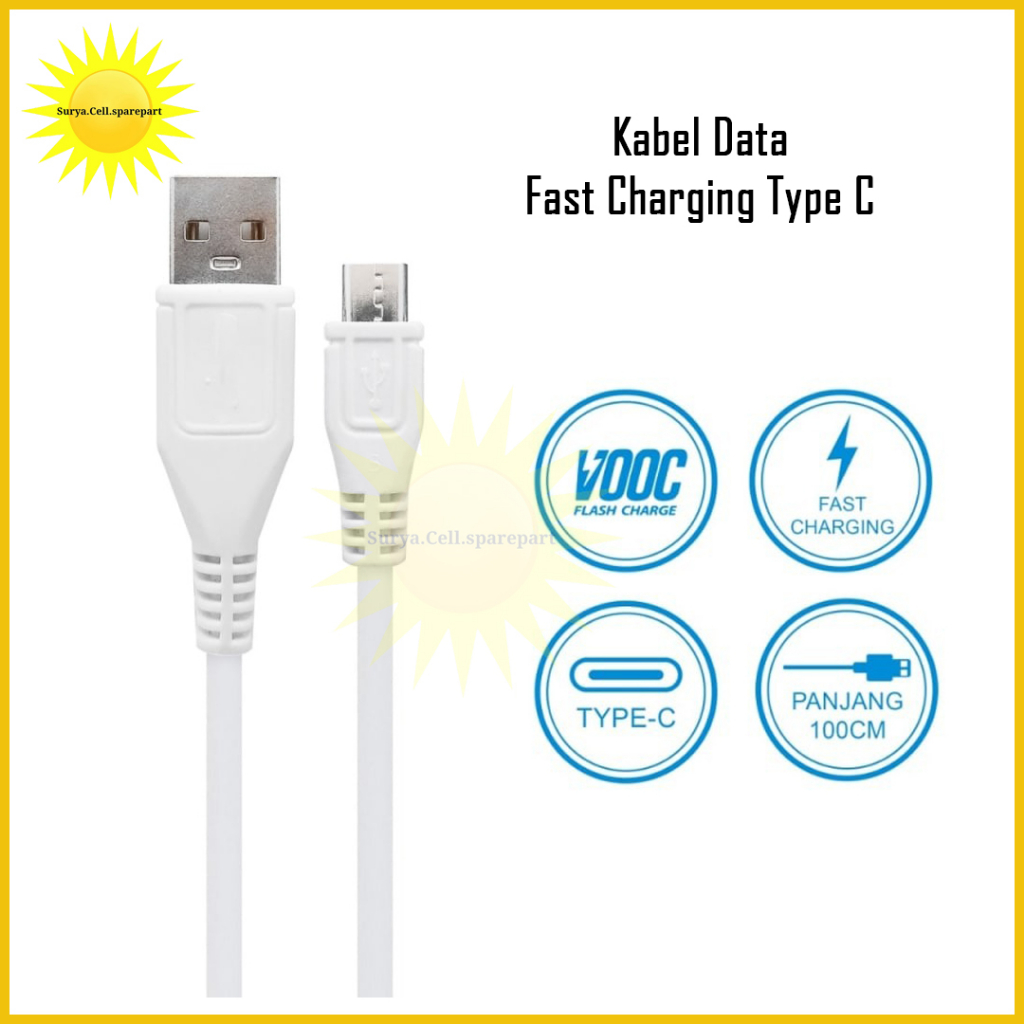 Jual Kabel Data Type C For Vv - Data Cable For Vv Type C Y50 Y20 V19 X50 | Shopee Indonesia
