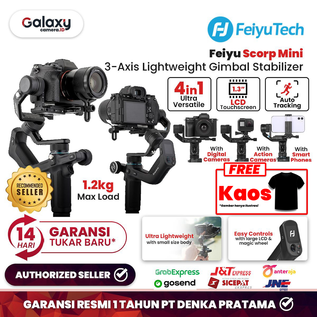 Jual Feiyu Scorp Mini 3-Axis Handheld Gimbal Stabilizer Garansi Resmi | Shopee Indonesia