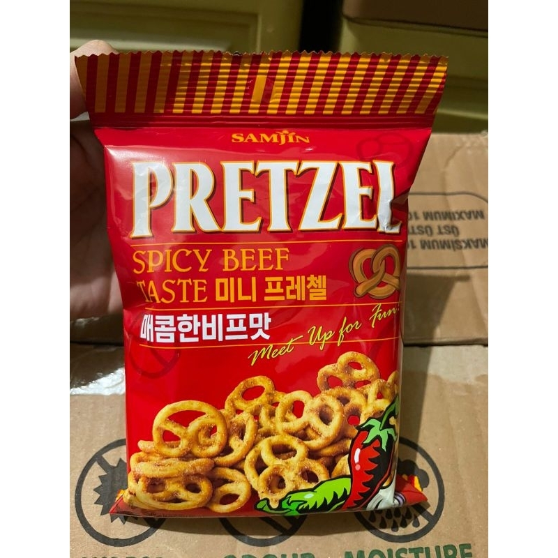 Jual Samjin Pretzel Spicy Beef / Pretzel Korea rasa spicy beef / Samjin ...