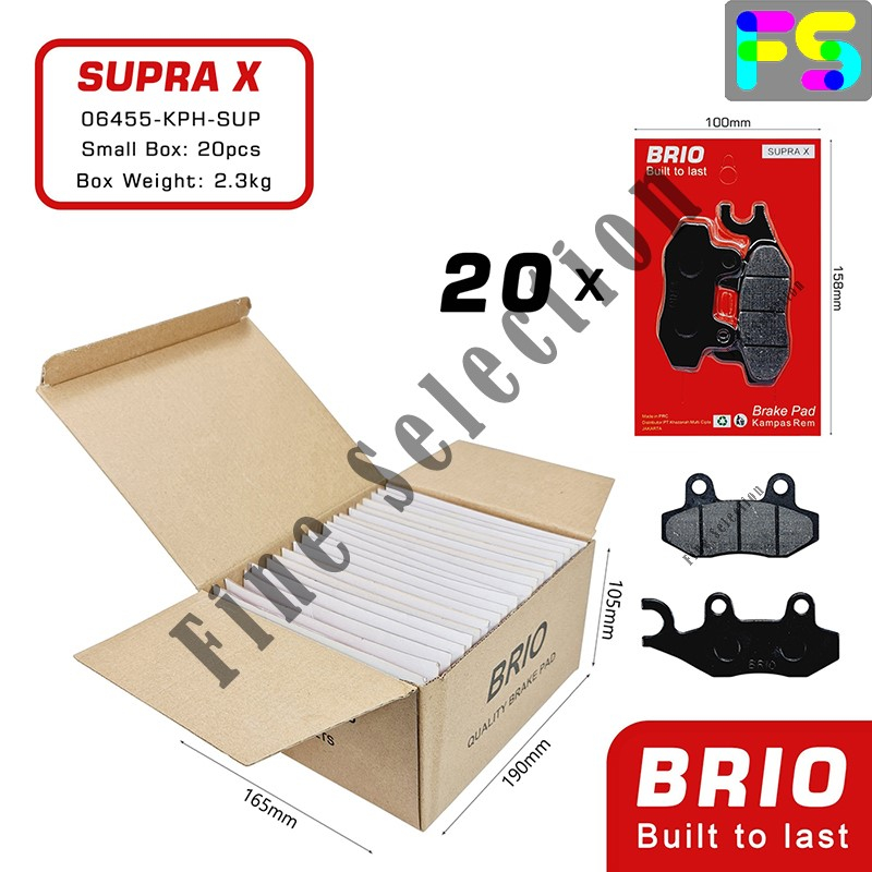 Jual BRIO FRONT BRAKE PAD KAMPAS REM DEPAN DISC DISPED REM SUPRA X FIT ...