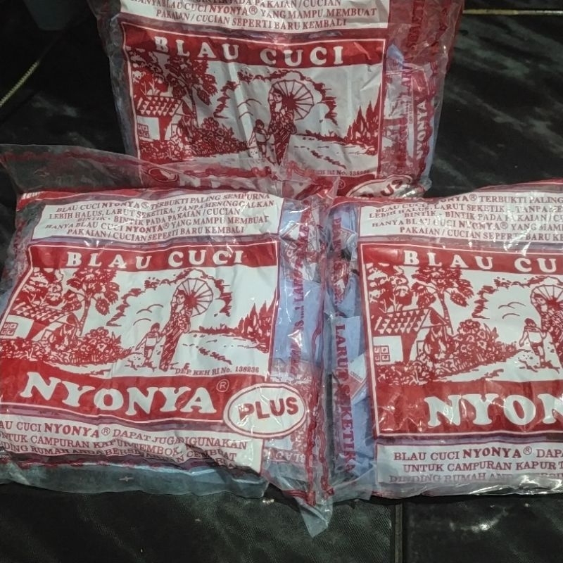 Jual blau cuci cap nyonya 1pack isi30 pcs//blao cuci nyonya | Shopee ...