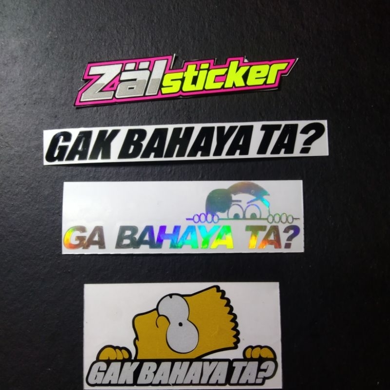 Jual sticker gak bahaya ta sticker cutting | Shopee Indonesia