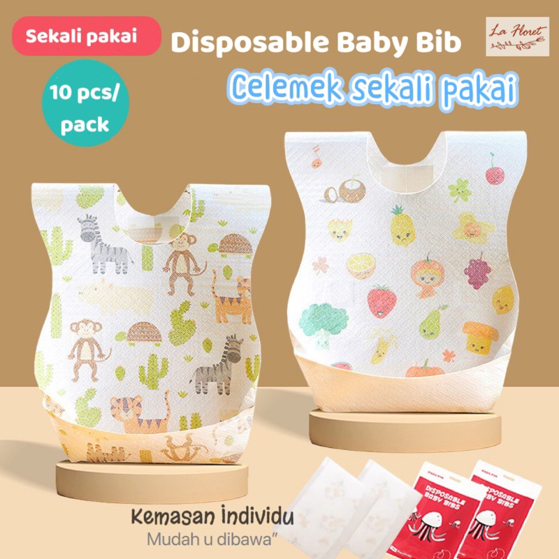 Jual DISPOSABLE BIB/PREMIUM CELEMEK ANAK/BAYI APRON SEKALI PAKAI HANDUK ...