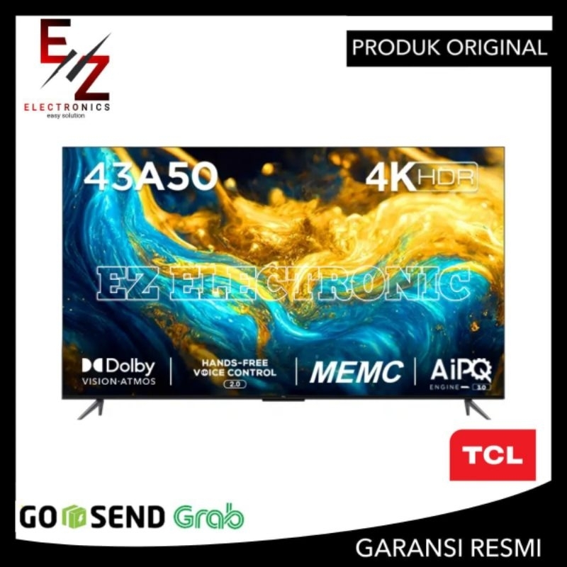 Jual TCL 43A50 - GOOGLE TV 43 Inch - UHD 4K - MEMC - DOLBY ATMOS - HFVC ...
