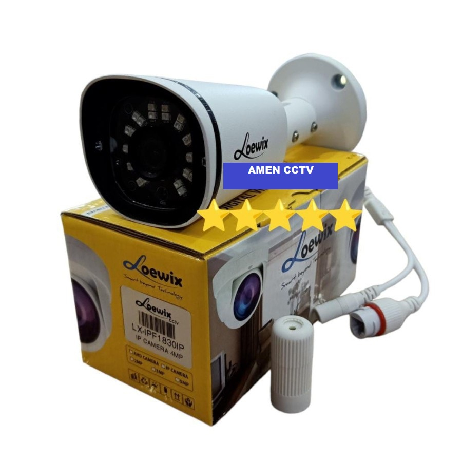Jual IP Camera Loewix LX-IPF1830IP+PoE Asli 4MP CCTV Outdoor Onvif NVR ...