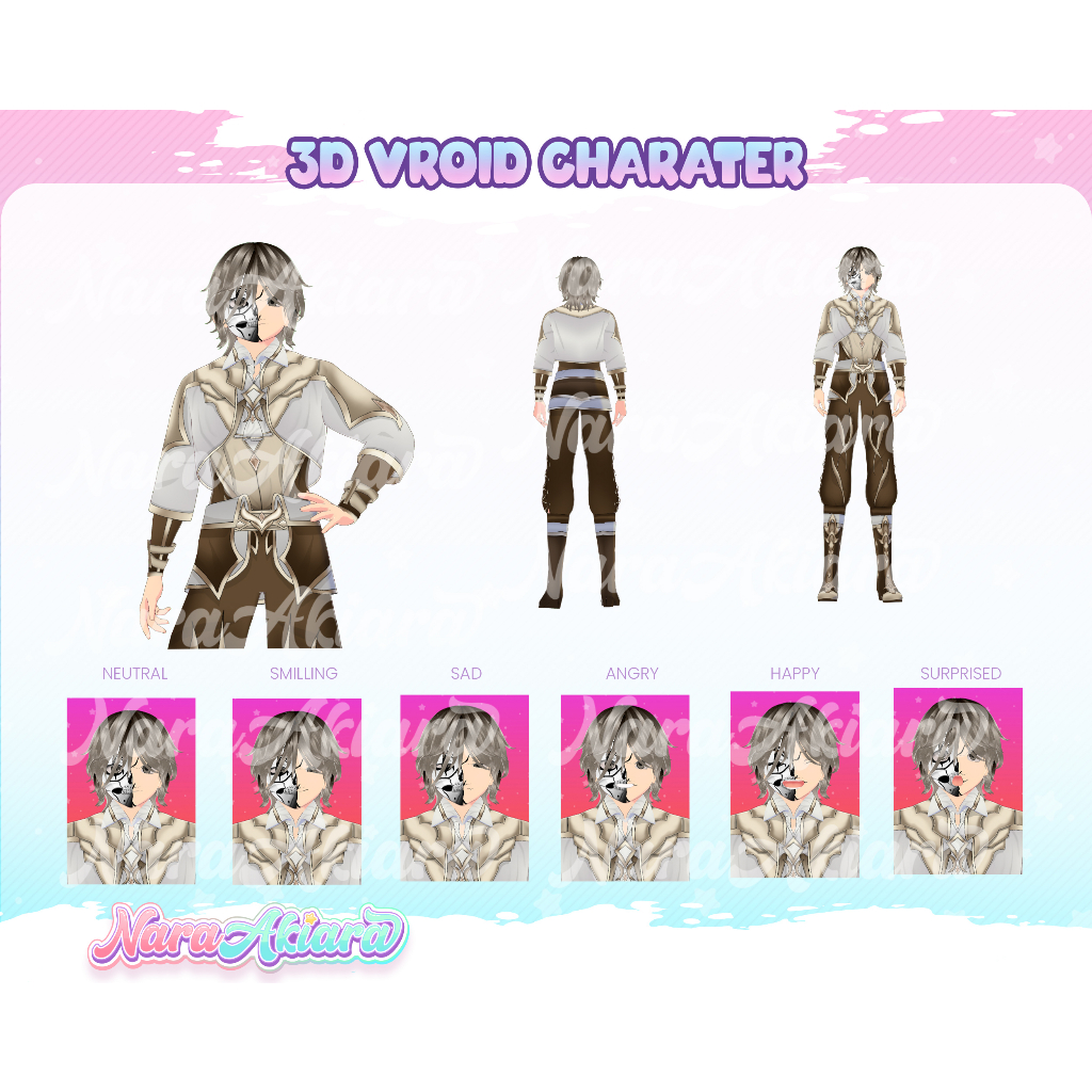Jual Karakter Vroid 3D Anda Siap Digunakan untuk Streaming, Vtuber 3D ...