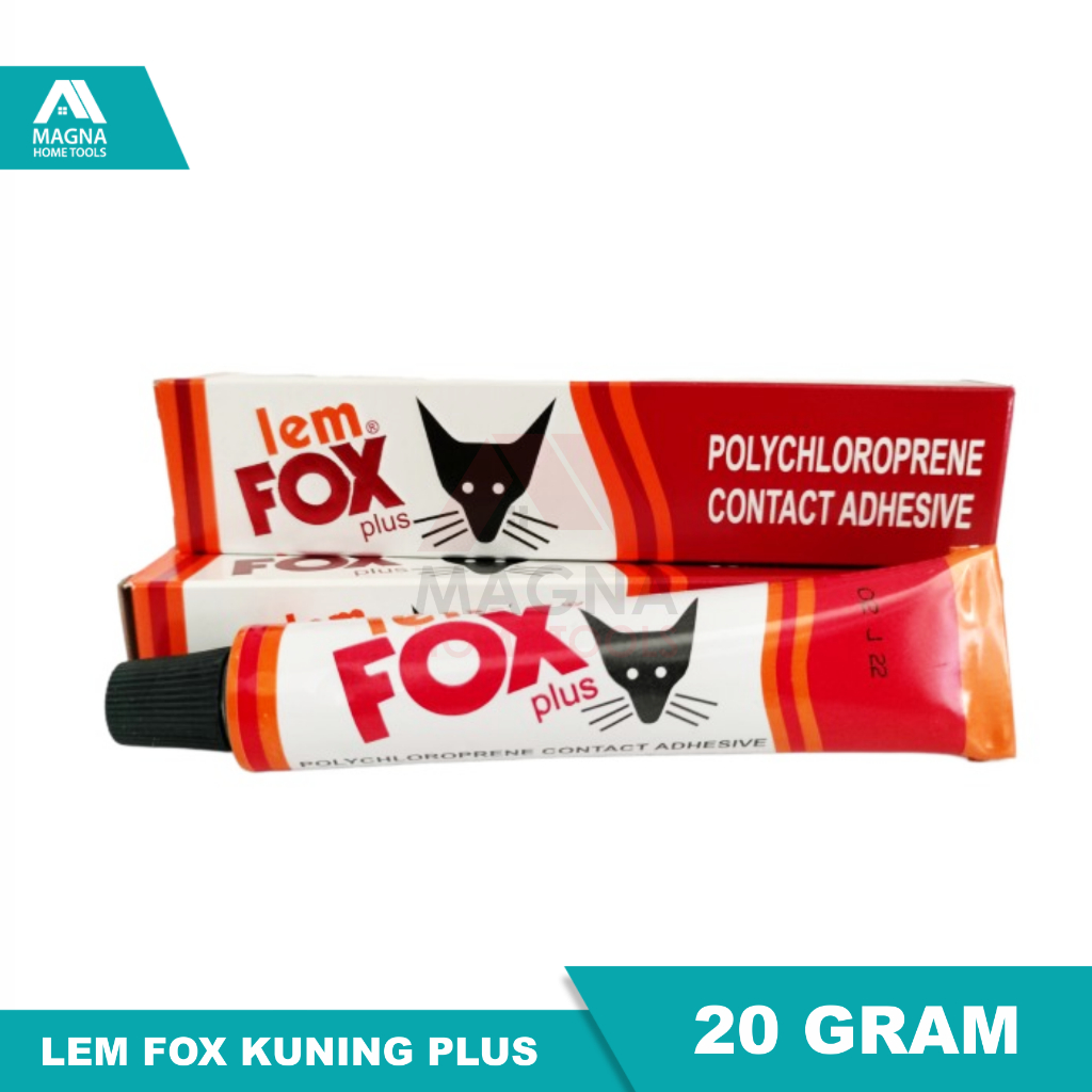 Jual LEM FOX TUBE PLUS KUNING 20GR SERBAGUNA | Shopee Indonesia
