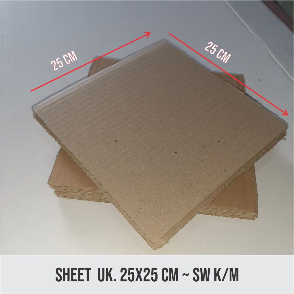 Jual Sheet Uk. 25 x 25 cm Lembaran karton/ Lembaran kardus | Shopee ...
