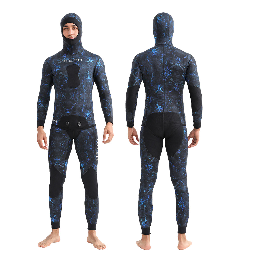 Jual OUZO Men&Women 3MM Neoprene Wetsuit Two-piece Camouflage ...