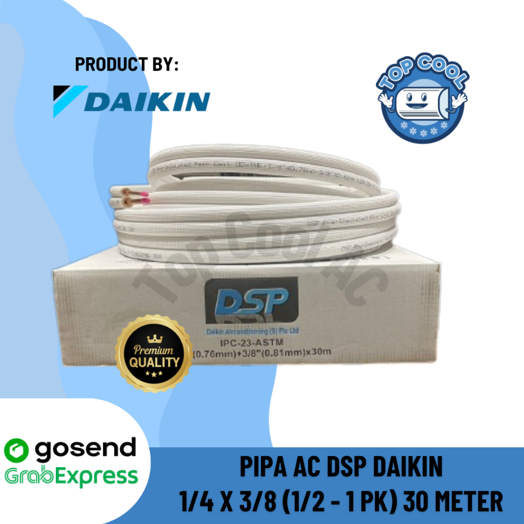Jual PIPA AC Daikin DSP 1/4 - 3/8 (AC 0,5 - 1 PK) 30 Meter | Shopee Indonesia
