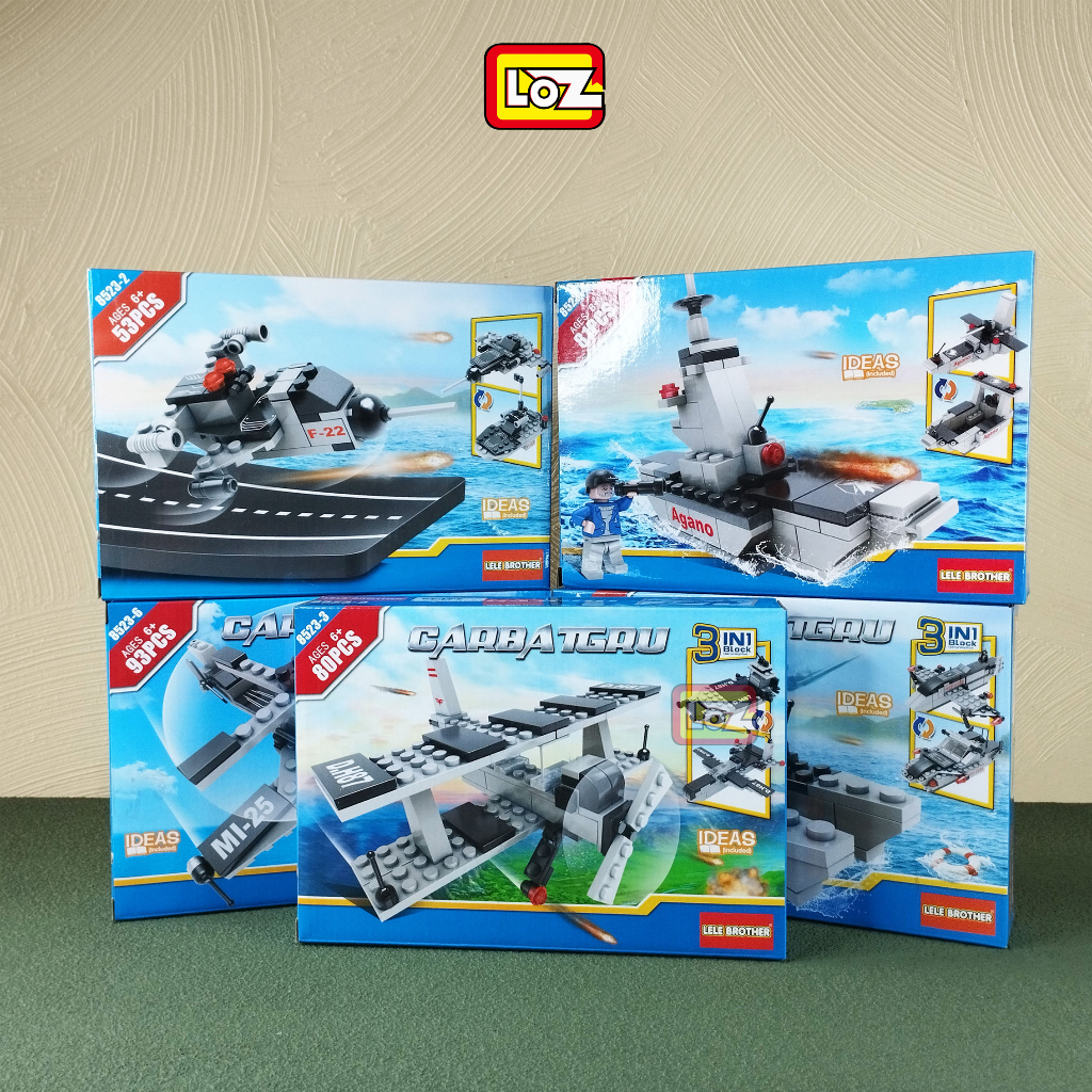Jual LELE Brother - 8523 Carbat Battle Plane Ship 8IN1 1-8 / DIY Brick ...