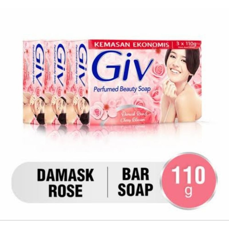 Jual Giv sabun batang bengkoang&Yogurt dan Damask rose 3X110g | Shopee ...