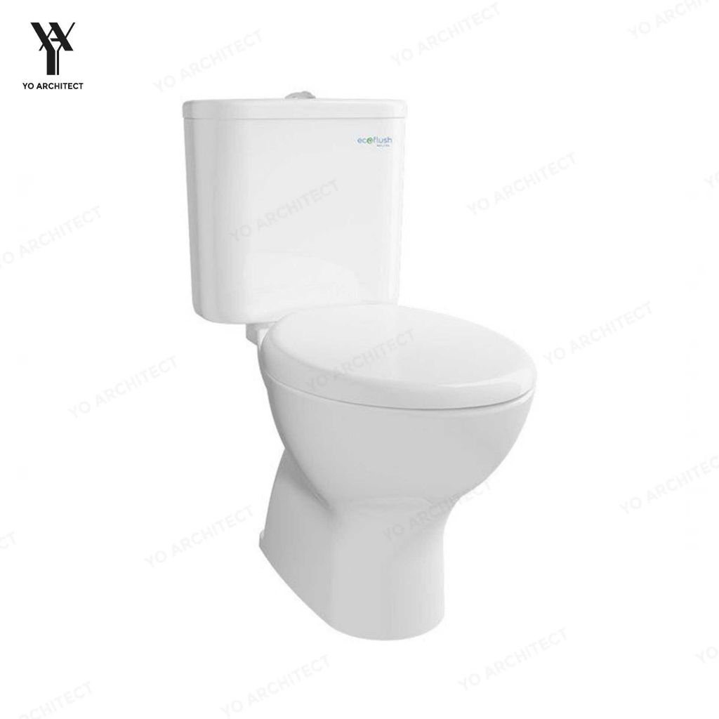 Jual Toto Set Kloset Komplit Original CW 637 Dual Flush Soft Closing ...