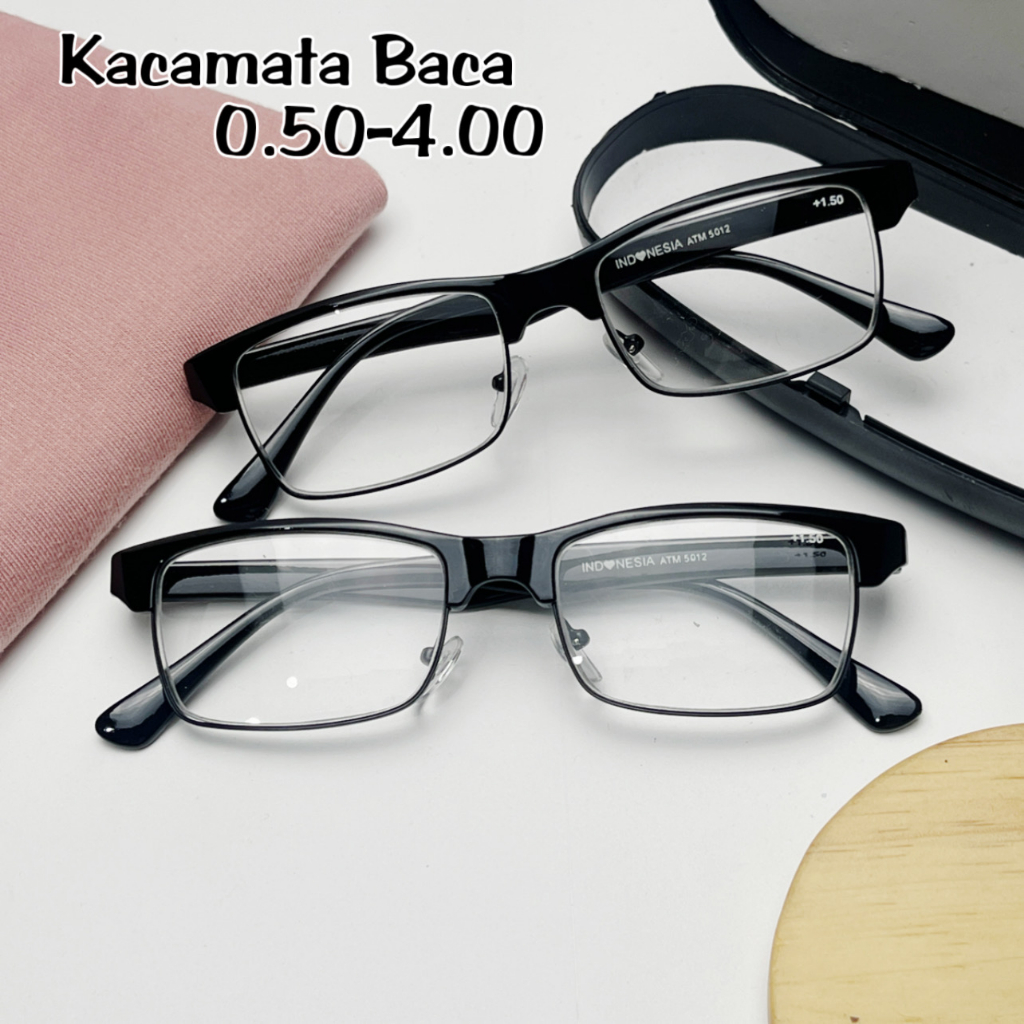 Jual Kacamata Baca Rabun Dekat 0.50-4.00 Free boc Dan Lap ATM 5012 ...