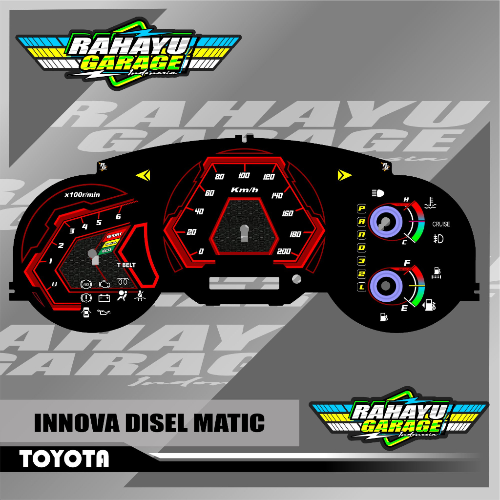 Jual papan speedometer custom Innova BARONG matic,MANUAL,TYPE V panel ...