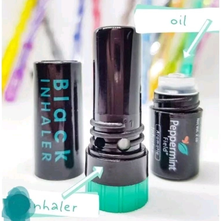 Jual Black inhaler peppermint Thailand 2in1 minyak angin aromatic ...