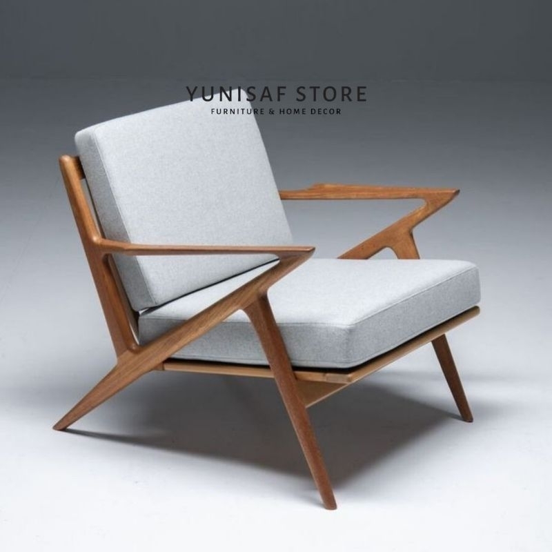 Jual Sofa Scandimavian Kayu Jati Single Seater | Shopee Indonesia