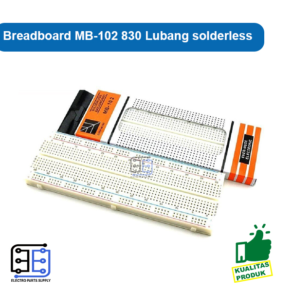 Jual Breadboard MB-102 830 Lubang solderless : project, arduino, dll MB102 | Shopee Indonesia