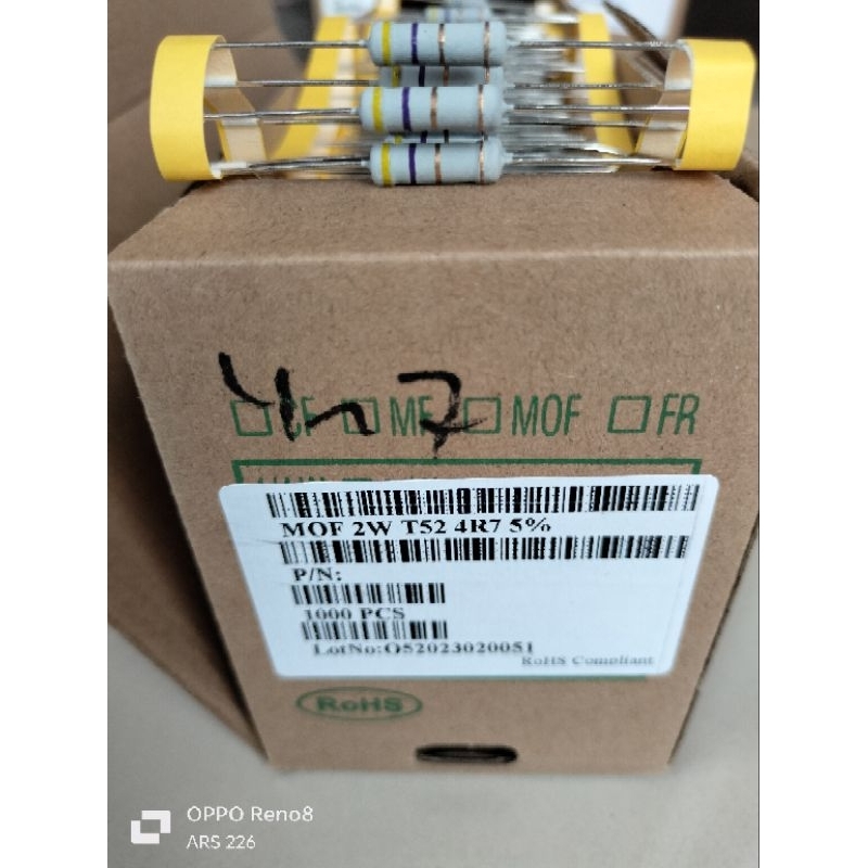 Jual RESISTOR 2W 4R7 TAIWAN ROLL | Shopee Indonesia