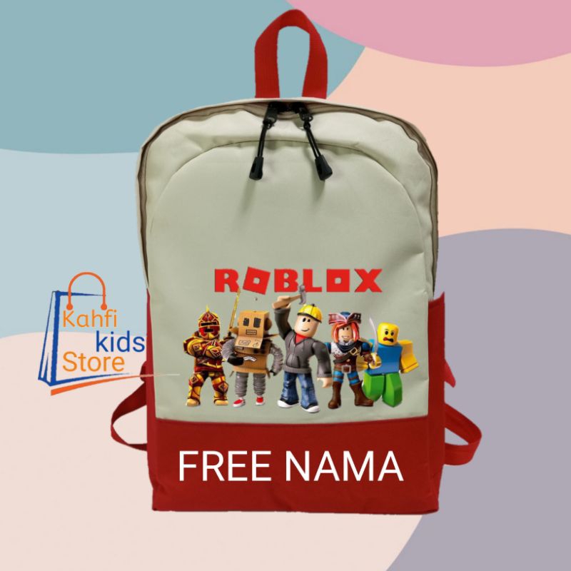 Jual Tas Sekolah Anak Gambar ROBLOX | Backpack CUSTOM GAMBAR,FOTO,NAMA ...