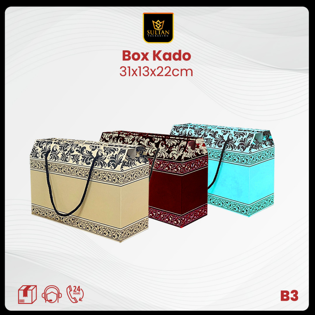 Jual Gable Box - Dus Hampers - Box Kado - Dus Hampers Motif Batik - B3 ...