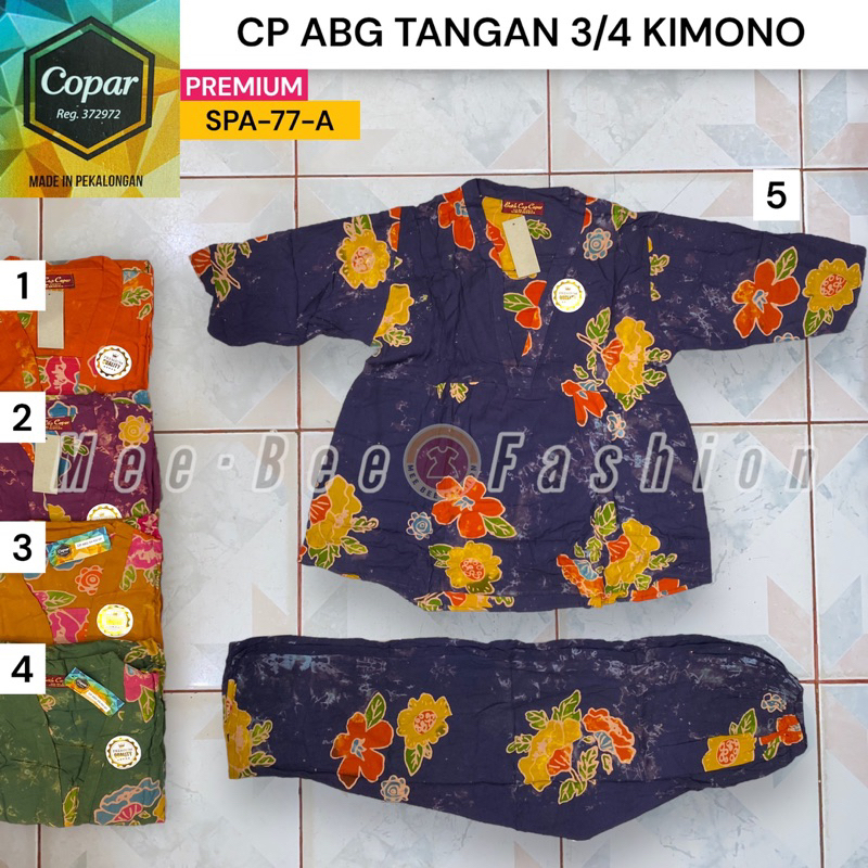 Jual BATIK CAP COPAR CP ABG 3/4 KIMONO PREMIUM | Shopee Indonesia