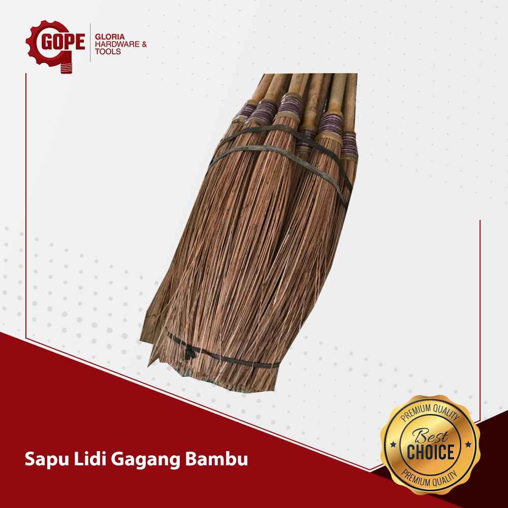 Jual Sapu Lidi Gagang Bambu Sapu Taman Garden Broom | Shopee Indonesia
