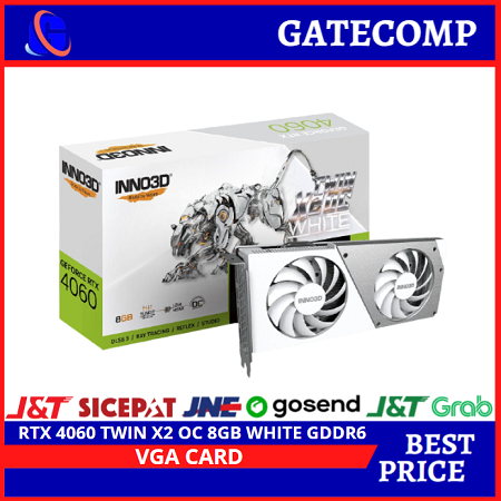 Jual INNO3D GEFORCE RTX 4060 TWIN X2 OC 8GB WHITE GDDR6 | Shopee Indonesia
