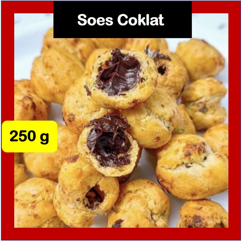 Jual Soes Coklat Kering 250 gram Snack Cemilan Bandung Kiloan Jajanan ...