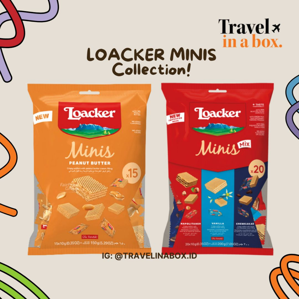 Jual Loacker Minis Classic Mix and Minis Cocoa & Milk (20 individual ...