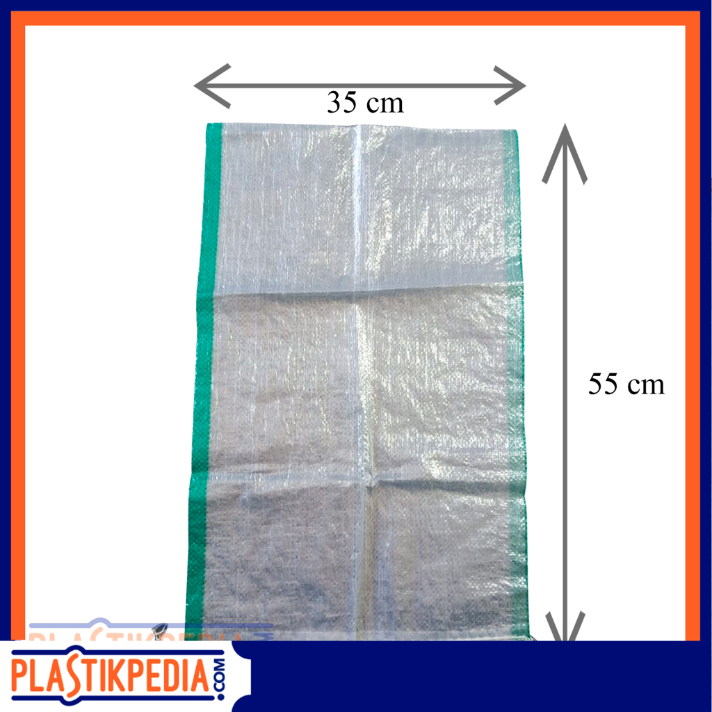 Jual Karung Beras Transparan 35x55 (10kg) - Isi 1 Bale (1.000 pcs ...