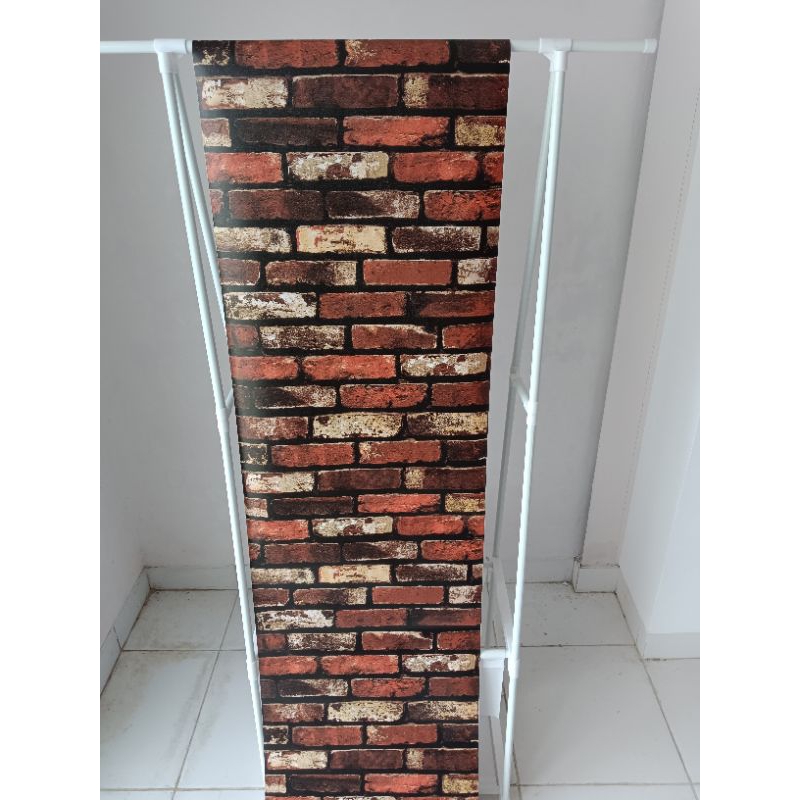 Jual Wallpaper sticker dinding 45cmx 10m motif batu bata gh246 ...