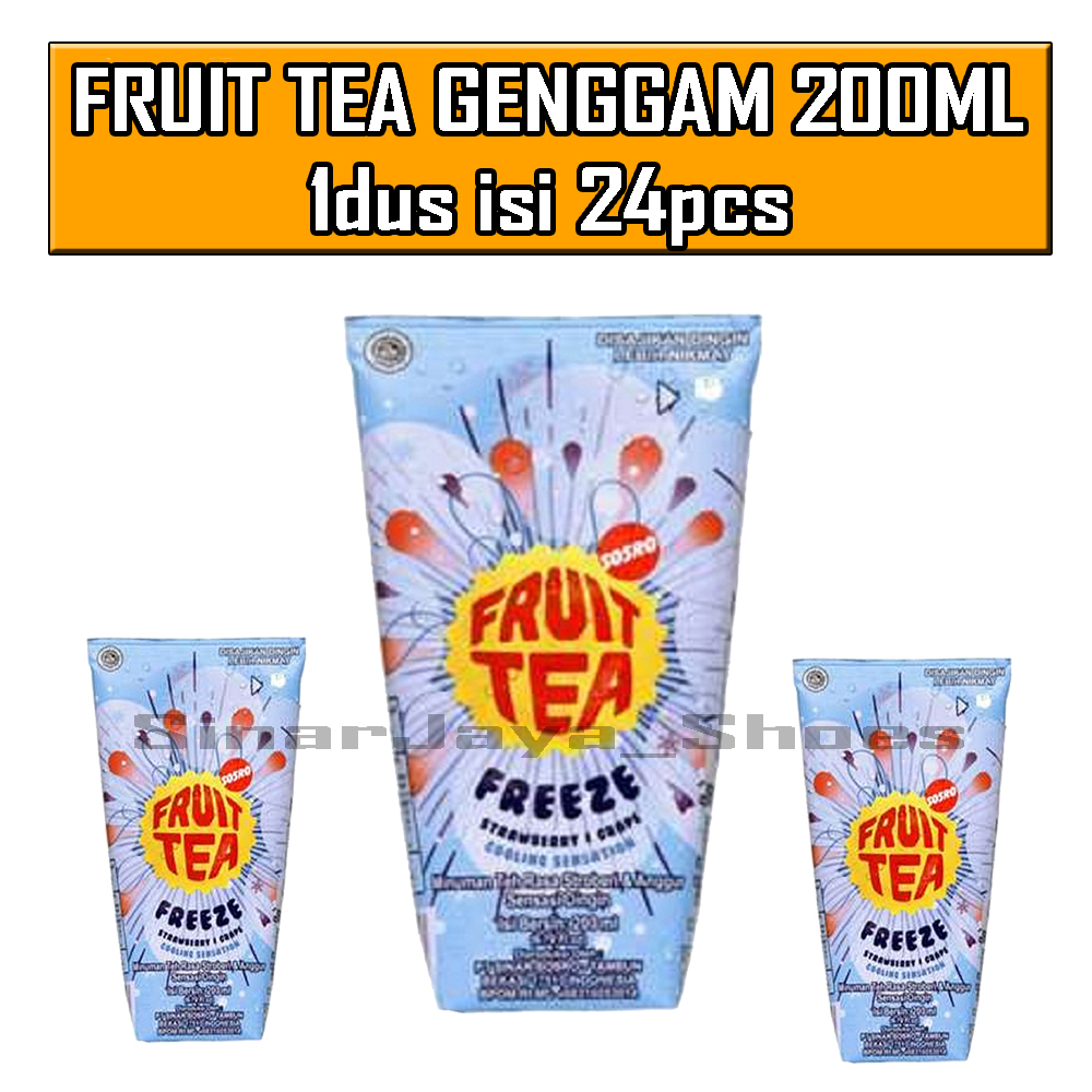 Jual Fruit Tea Sosro Freeze Genggam 200 ml isi 24 pcs | Shopee Indonesia