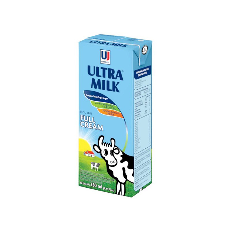 Jual Susu UHT Ultra Milk Plain 250gr | Shopee Indonesia