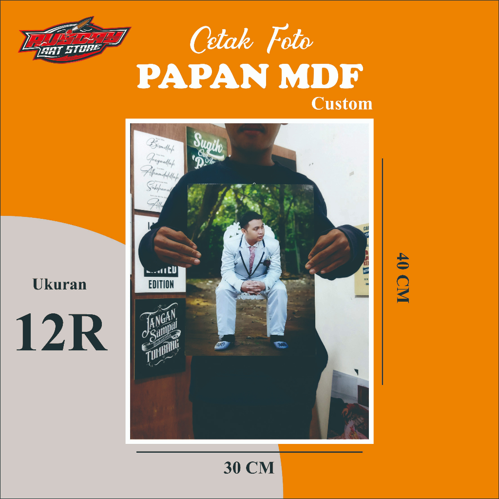 Jual CETAK FOTO UK 12R - MEDIA PAPAN MDF 30x40 | Shopee Indonesia