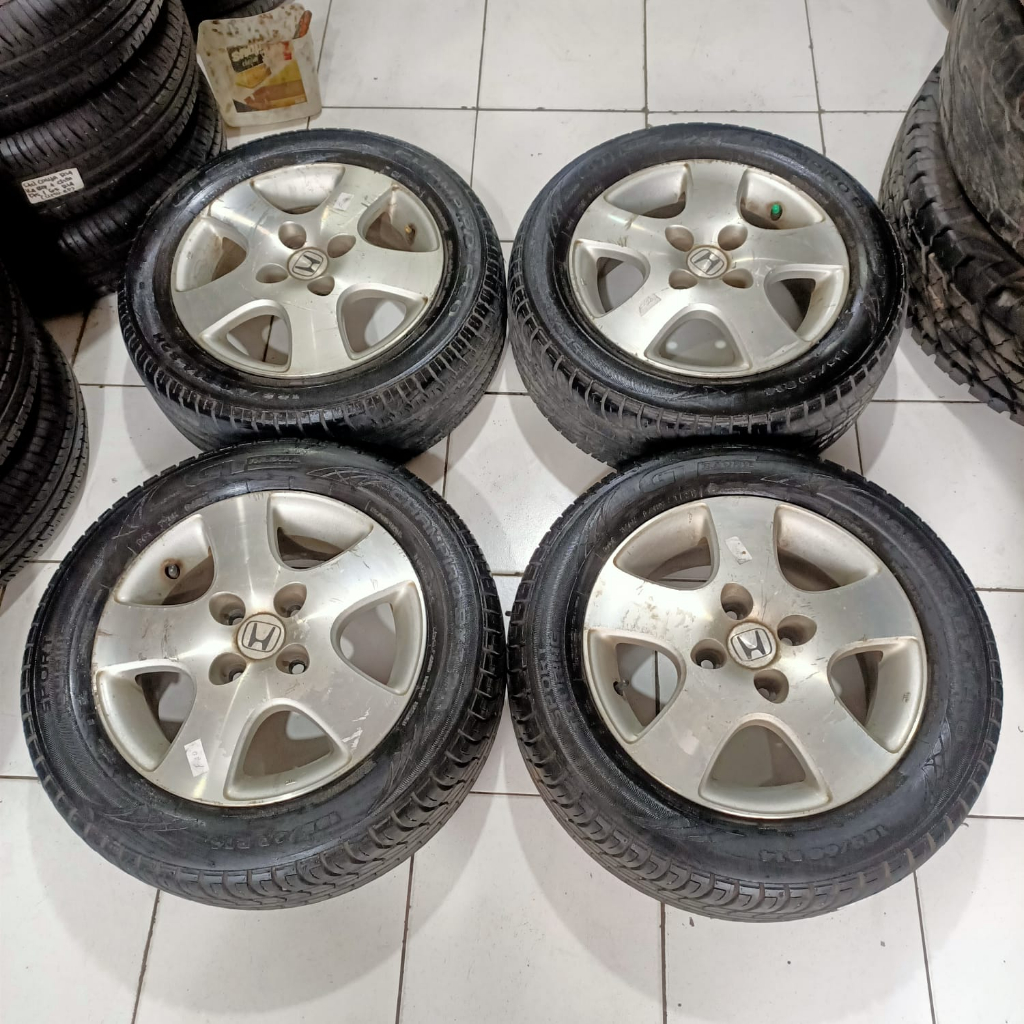 Jual velg mobil bekas OEM CITY ring 14 pcd 4x100 plus ban 185 60 r14 | Shopee Indonesia