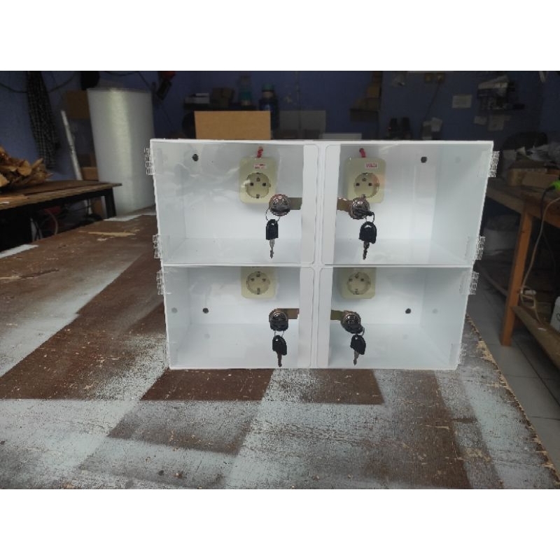 Jual Box Charger Hp Bahan Akrilik Murah 4 Pintu | Shopee Indonesia