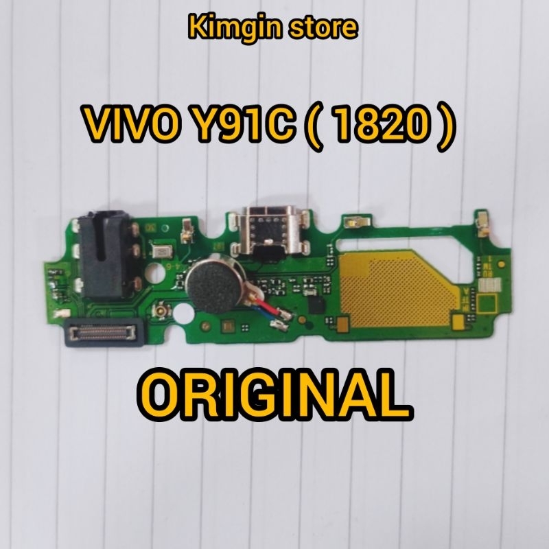 Jual konektor cas papan konektor cas mic vivo y91c model 1820 original ...