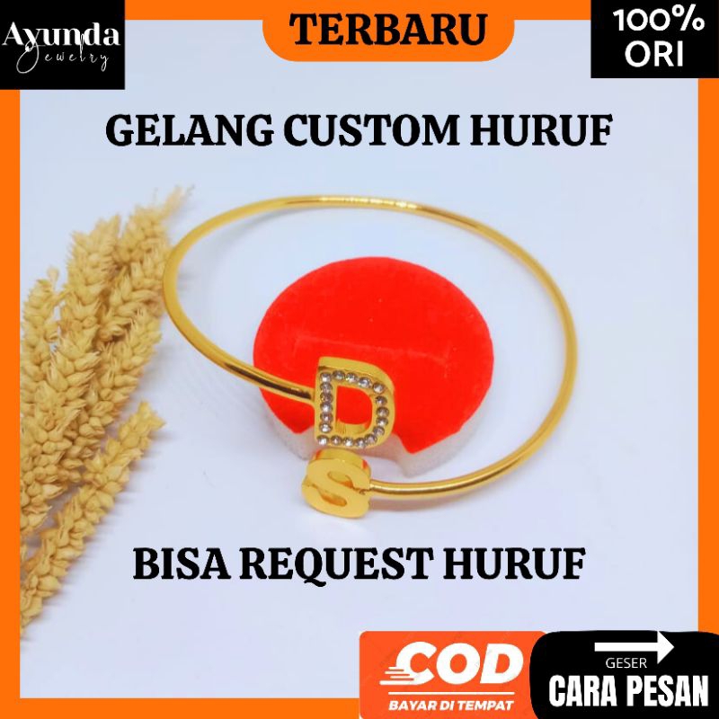 Jual Gelang inisial Abjad Huruf Gelang custom Anak/Dewasa | Shopee ...