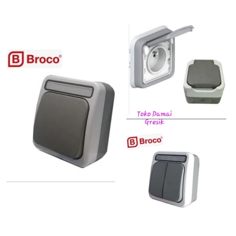 Jual Saklar Broco OB Atlantic waterproof anti air. engkel, seri, stop ...