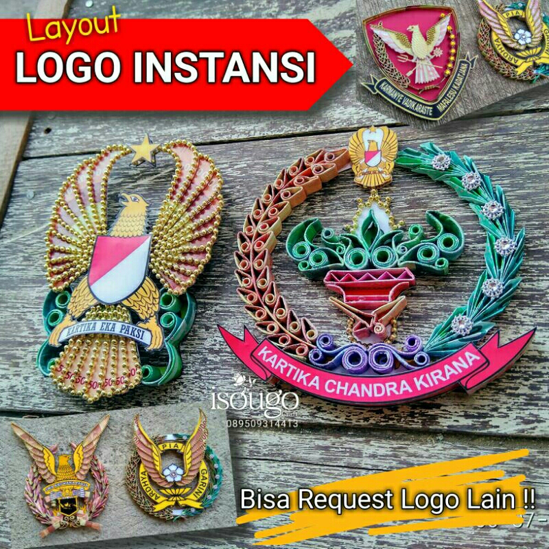 Jual Logo Bahan Mahar| Kartika Eka Paksi | Logo Quiling TNI | Persit ...