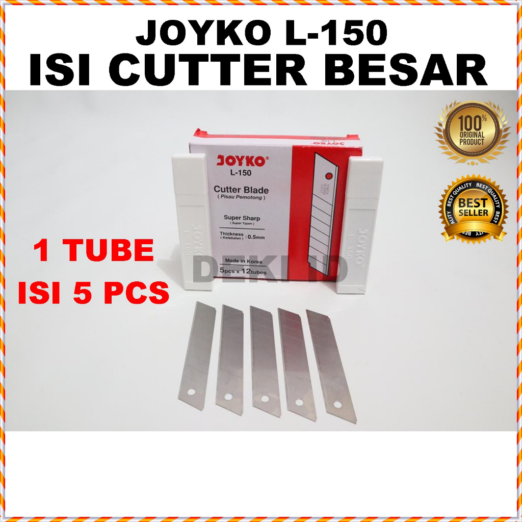 Jual Joyko L 150 Isi Cutter Besar Kater Refill Blade Pisau Serbaguna ...