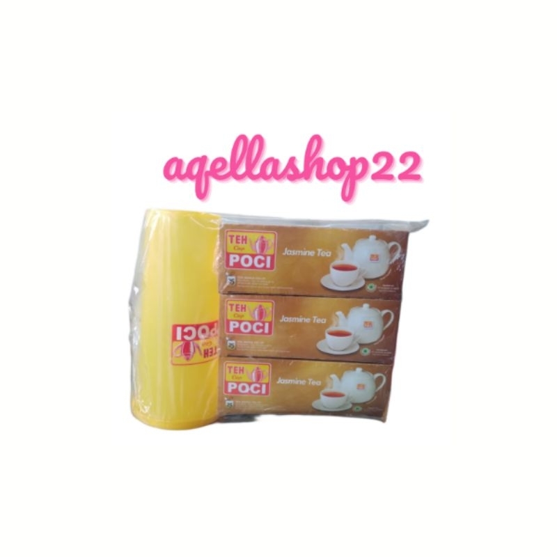 Jual PAKET 3 TEH POCI CELUP + gelas plastik poci | Shopee Indonesia