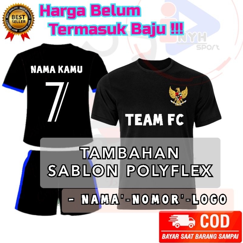 Jual Custom Name,Sablon Nama,Nomor Punggung dan Logo(Harga Belom ...