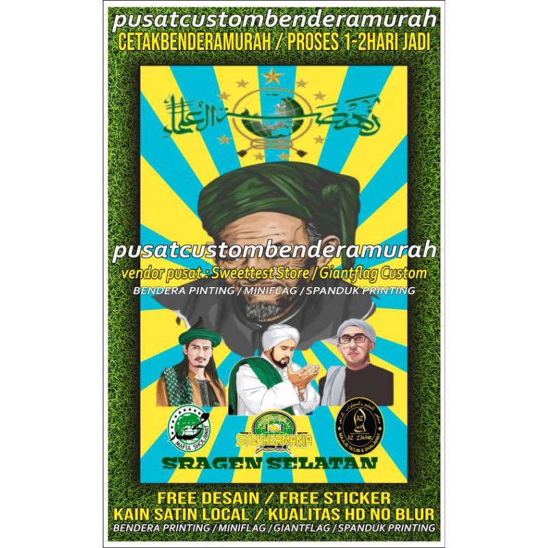 Jual TERBARU + CETAK BENDERA SYEKHERMANIA, BENDERA MAFIA SHOLAWAT ...