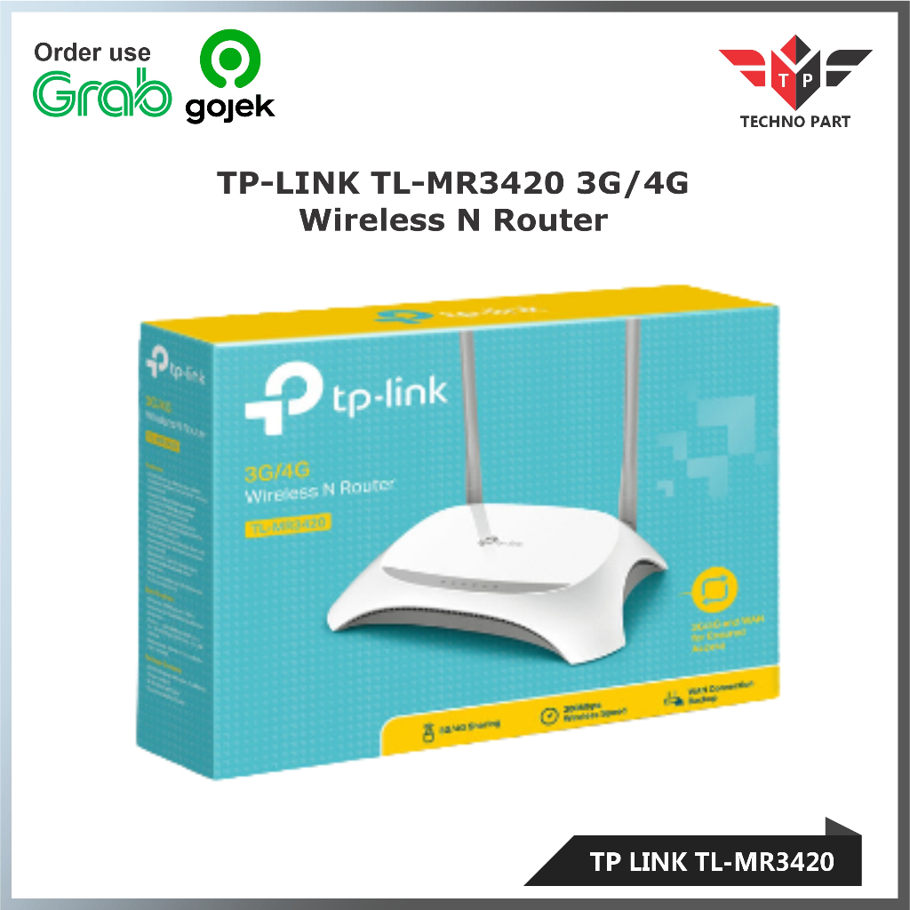 Jual Tp-Link Tplink TL-MR3420 3420 3G/4G Wireless N Router Resmi ...