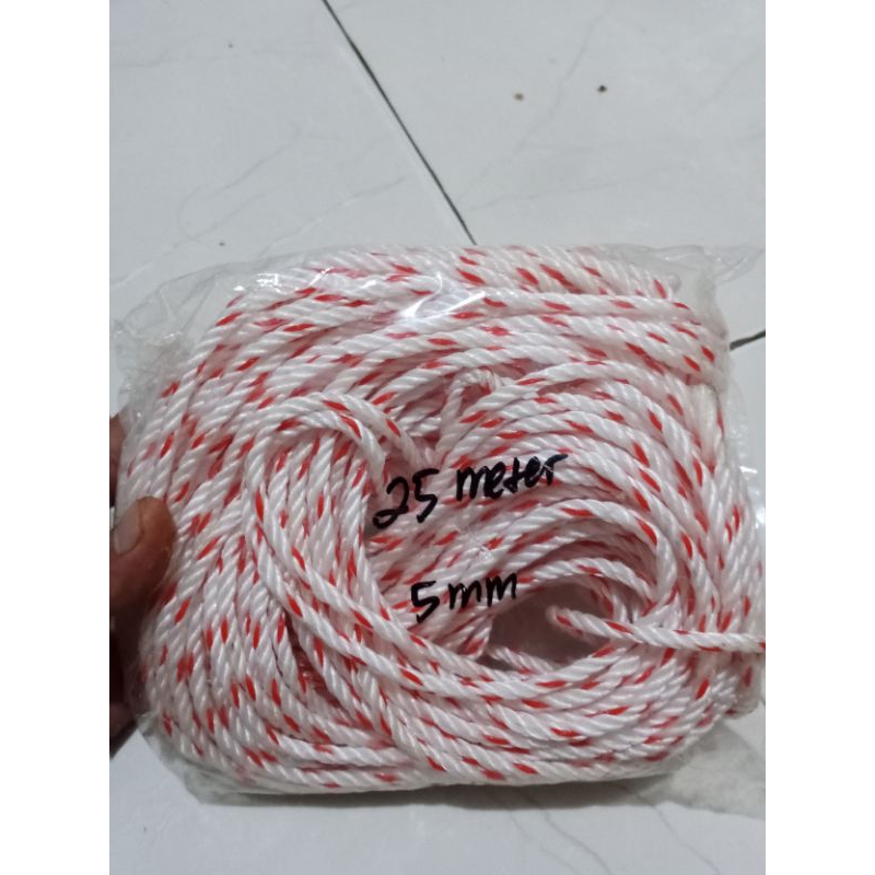 Jual Tali tambang 5mm eceran(25 dan 50meter) | Shopee Indonesia