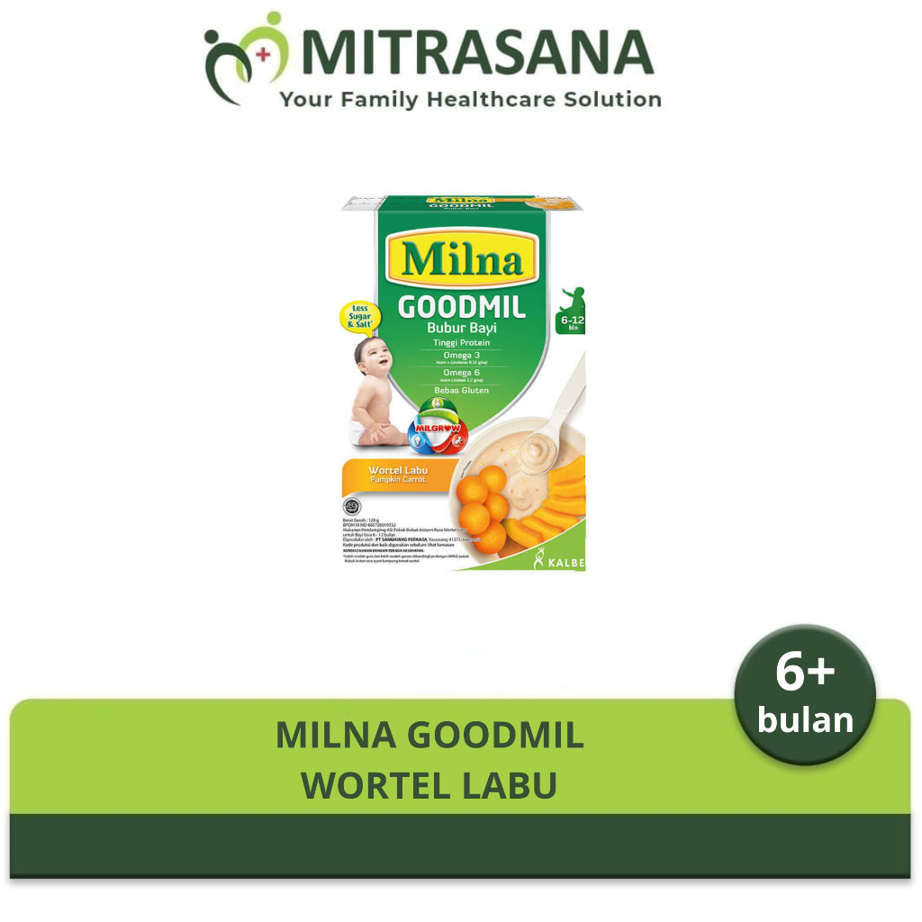 Jual Milna Goodmil Wortel Labu 6+ 120 Gram | Shopee Indonesia