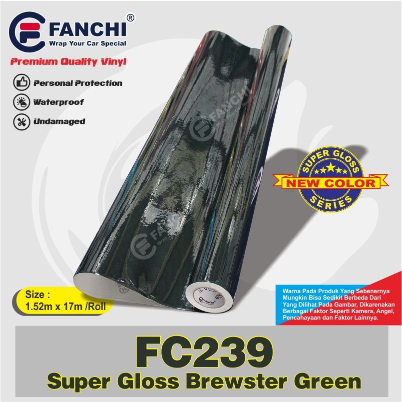 Jual 152cm Sticker FANCHI Super Gloss Glossy II New Color SERIES 152cm ...