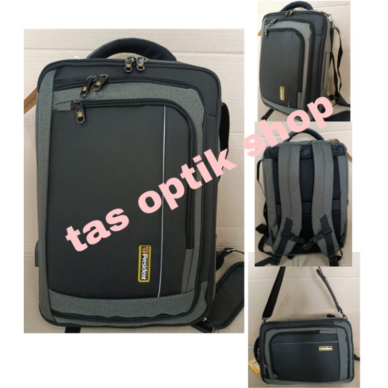 Jual tas ransel president 3093 original(model koper dan 3 in 1 ...